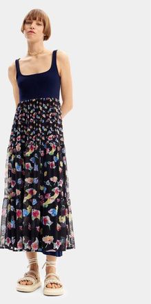 Desigual Sommerkleid Vancouver 24SWVK58 Dunkelblau Regular Fit