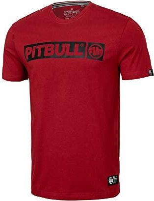 Pitbull T-Shirt Homme, T-Shirt à Manches Courtes pour Homme, T Shirt Homme Classique Coupe Régulière, Tee Shirt Homme Coton Hilltop, T-Shirts Homme Manche Cou