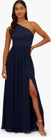 Adrianna Papell Abendkleid One Shoulder Chiffon Gown Glamourös, klassisch, festlich