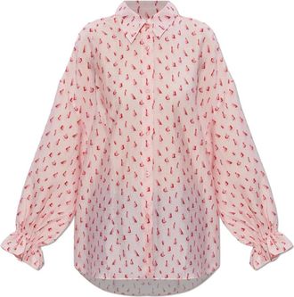 American Vintage Femme, Blouses et Chemises, Rose, Taille: 36/38 FR Celestine Oversize Shirt
