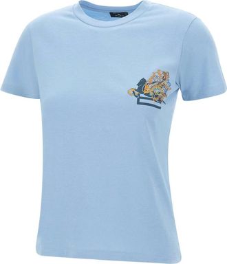 Etro Femme, Tops, Bleu, Taille: 44 FR Etro T-shirts et Polos Bleu Clair