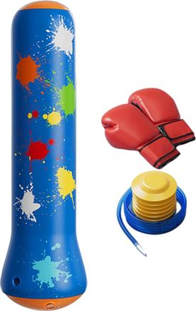 Generic Kinder Boxsack,Aufblasbares Sportspielzeug Mit Boxhandschuhen Und Pumpe | Schnell Zur&uuml;ckfedernder Punchingbag - F&uuml;r Und M&auml;dchen F&uuml;r Haushalt Wohn- Kin