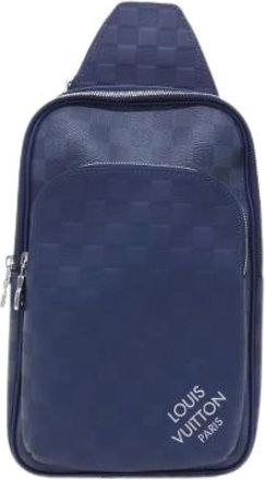 Louis Vuitton Sac bandouli&egrave;re Avenue Damier Graphite Pre-owned - Homme - Pre-owned - Bleu - Taille: ONE Size