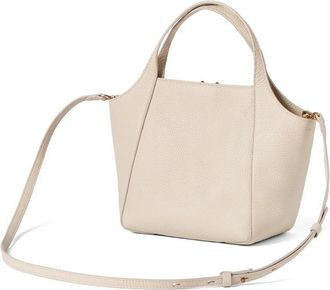 Brunello Cucinelli Supple Calf Leather Bucket Bag - Beige