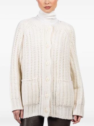 Iris Von Arnim Delphina buttoned pocket cardigan - Nude