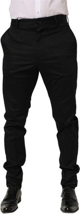 Dolce & Gabbana Homme, Pantalons, Noir, Taille: M Pantalon de costume &agrave; jambes fusel&eacute;es