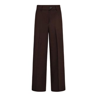 Co'Couture Femme, Pantalons, Brun, Taille: 38 FR Pantalon large marron fonc&eacute;