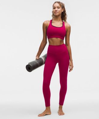lululemon Align Leggings HB f&uuml;r Frauen - 63 cm - Gr&ouml;&szlig;e 10 in Berry Rumble