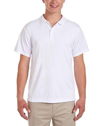Nautica Uniform Short Sleeve Performance Polo, Blanc, XL Homme
