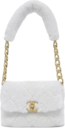 Chanel Sac bandouli&egrave;re vintage Pre-owned - Femme - Pre-owned - Blanc - Taille: ONE Size