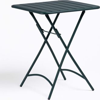 Sklum Gartentisch quadratisch 60x60 cm klappbar aus Stahl Janti