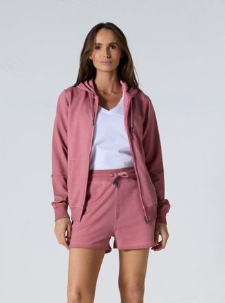 Jott Veste zipp&eacute;e &agrave; capuche Pink antique Sima - Taille S