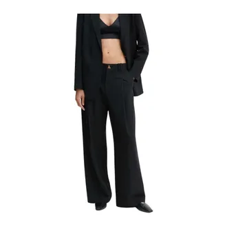 &Aacute;eron Wellen Hose - - Trousers - Damen - Schwarzk - S