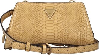 Guess Femme, Sacs, Jaune, Taille: ONE Size Georgina Sac Bandouli&egrave;re &agrave; Imprim&eacute; Python