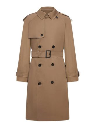 Burberry Manteau Court - Marron
