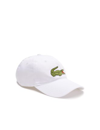 Lacoste Herren Cap RK9871, M&auml;nner Schirmm&uuml;tze,Visor Cap,Oben offen,Tennis,Golf,Regular Fit,Wei&szlig;,TU (Einheitsgr&ouml;&szlig;e)