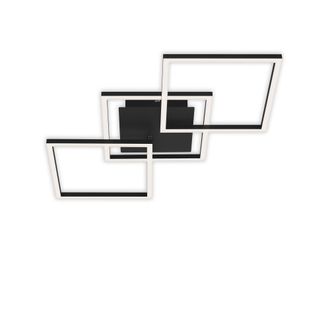 Briloner Briloner Leuchten - LED Deckenleuchte drehbar, Deckenlampe dimmbar, 36 Watt, 2.600 Lumen, 3.000 Kelvin, schwarz, 763x368x73mm (LxBxH), 3217-015