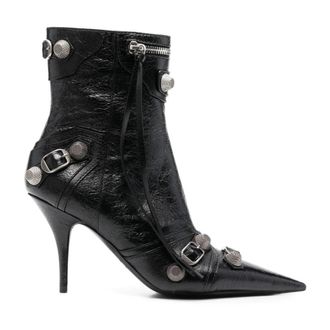 Balenciaga Schwarze Stiefeletten mit Nieten - - Shoes - Damen - Schwarzk - 37 1/2 EU