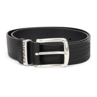 Diesel Homme, Accessoires, Noir, Taille: 95 CM Ceinture en cuir B-Visible