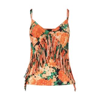 Pinko Pinko, Femme, Tops, Orange, Taille: 40 FR top e canotte poliestere