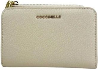 Coccinelle Femme, Accessoires, Beige, Taille: ONE Size Metallic Soft Small Wallet