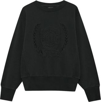 Anine Bing Harry Shrunken Sweatshirt - - Sweatshirts & Hoodies - Damen - Schwarzk - XL