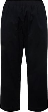 Ulla Popken 7/8-chinohose Ruby, Elastikbund, Weites, Gerades Bein Pantalon 7/8, Marine, 40W / 32L Femmes