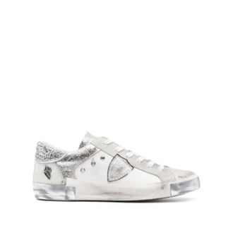 Philippe Model Animalier Wei&szlig;e Silberne Multicolor Sneakers - - Shoes - Damen - Mehrfarbig - 39 EU