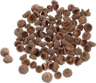 TOPBATHY 200 St&uuml;ck Kleine K&uuml;nstliche Eichelkappen Rustikale Bastelmaterialien F&uuml;r Herbst Weihnachten Selbstgemacht Dekorationen Und Vasenf&uuml;ller