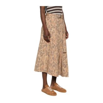 Ganni Damen, R&ouml;cke, Beige, XSGr&ouml;&szlig;e