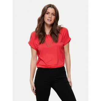 Only T-Shirt Moster 15106662 Rot Regular Fit