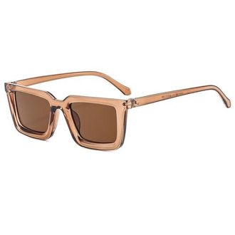 Generic Lunettes De Soleil Carr&eacute;es &Agrave; Petite Monture For Hommes, Conduite En Plein Air, Sport For Femmes(Orange)