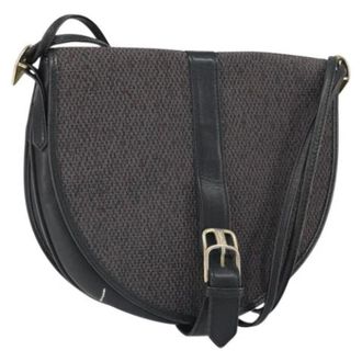 Saint Laurent Sac bandouli&egrave;re en toile Pre-owned - Femme - Pre-owned - Gris - Taille: ONE Size