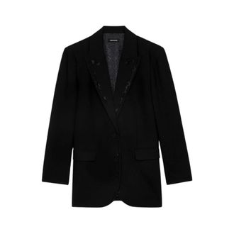 Zadig&Voltaire Viva Strass Blazer - - Jackets - Damen - Schwarzk - M