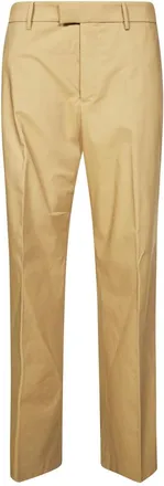 Berwick 1707 Femme, Pantalons, Beige, Taille: 38 FR Pantalone Palazzo Senza Pince Tessuto Tecnico