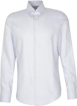 Seidensticker Chemise &agrave; Manches Longues pour Homme Coupe ajust&eacute;e (1 pi&egrave;ce), Bleu, 42