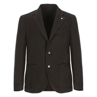 Lubiam Homme, Vestes, Brun, Taille: 2XL Veste en coton