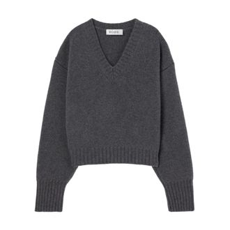 Róhe Damen, Strickwaren, Grau, MGröße