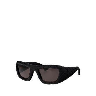 Bottega Veneta Femme, Accessoires, Noir, Taille: ONE Size Intrecciato Lunettes de soleil