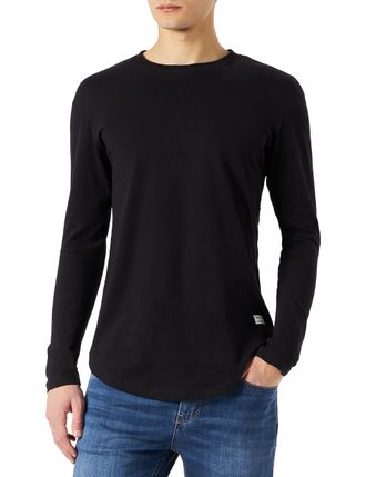 Jack & Jones Herren Jjenoa Tee O-Neck Noos Langarmshirt, Schwarz, XXL EU