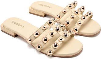 Gioseppo Damen Dekorra Flache Sandale, Elfenbein, 39 EU