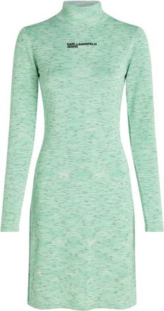 Karl Lagerfeld LONG SLEEVE MOCK NECK KNIT DRESS