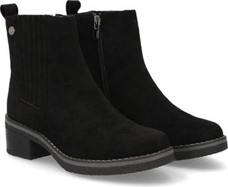 Shoes & Blues Bottines pour femme au design Chelsea idéales pour la saison automne hiver. Avec panneaux élastiques latéraux qui facilitent lajustement, talon bas co