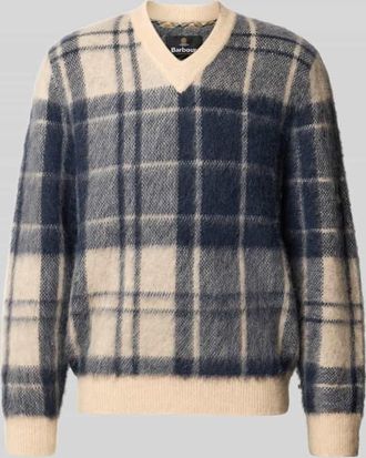 Barbour Pullover aus Wolle mit V-Ausschnitt