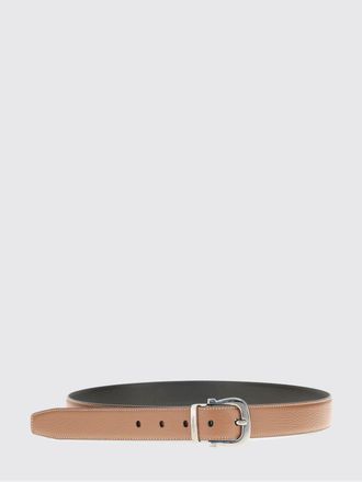 Ferragamo Ceinture ajustable en cuir de veau grain&eacute; avec boucle &agrave; ardillon