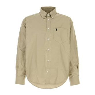 Ami Homme, Chemises, Vert, Taille: XL Chemise Oversize Oxford L&eacute;g&egrave;re