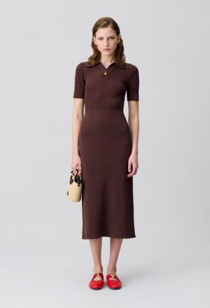 Claudie Pierlot Robe mi-longue en maille