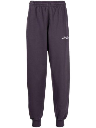 Off-white Jogginghose mit Logo-Stickerei - Violett