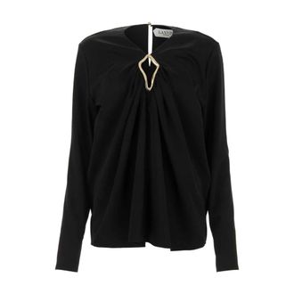 Lanvin Damen, Oberteile, Schwarzk, SGr&ouml;&szlig;e