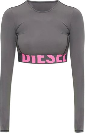Diesel Femme, Tops, Gris, Taille: 36 FR Melissa-D-Pop Short Top